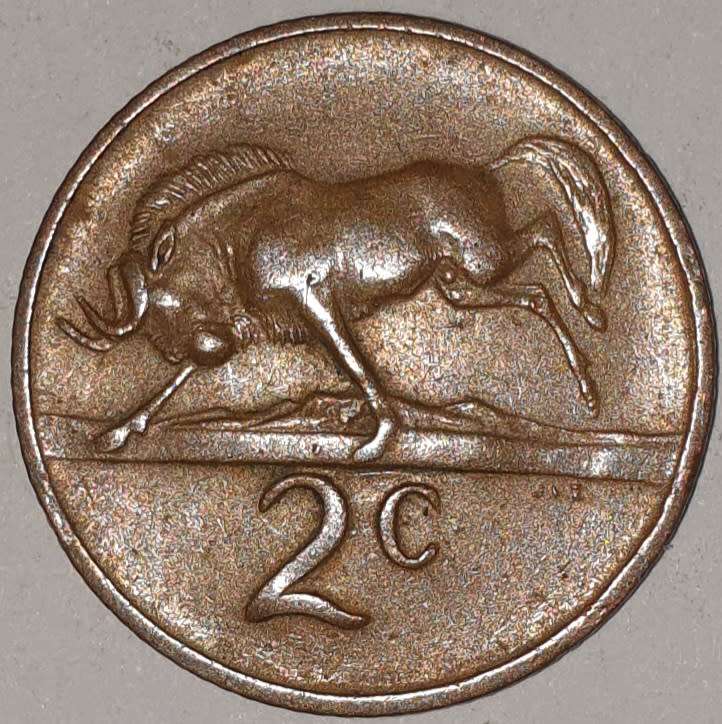 Two Cent - 1974 - 2 CENT COIN (TWO CENT COIN) - RSA - BRONZE - KM#83 ...